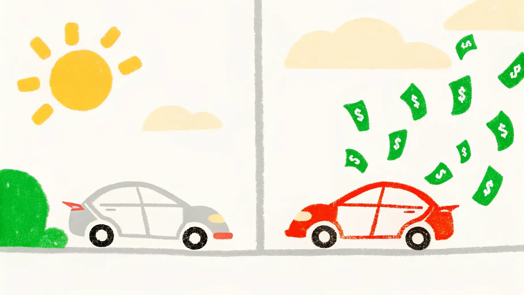 EV vs Gas Car Cost Comparison - ROBERIN